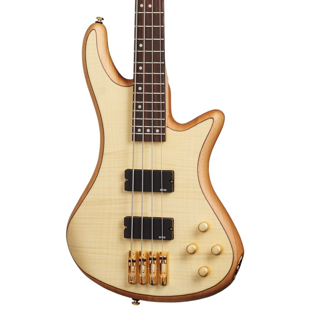 Schecter Stiletto Custom 4 in Natural Satin – Billy Hyde Music