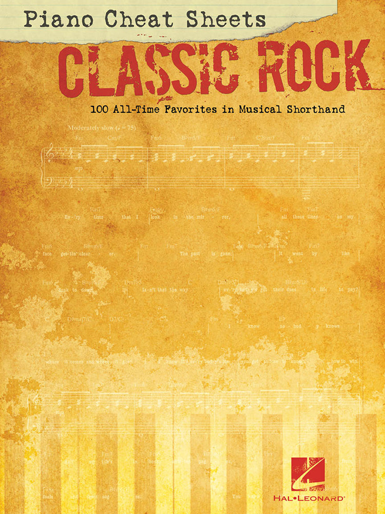 Piano Cheat Sheets Classic Rock – Billy Hyde Music