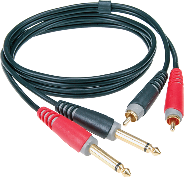 Klotz 6m unbalanced pro twin cable RCA and 1/4" jack plugs – Billy Hyde ...