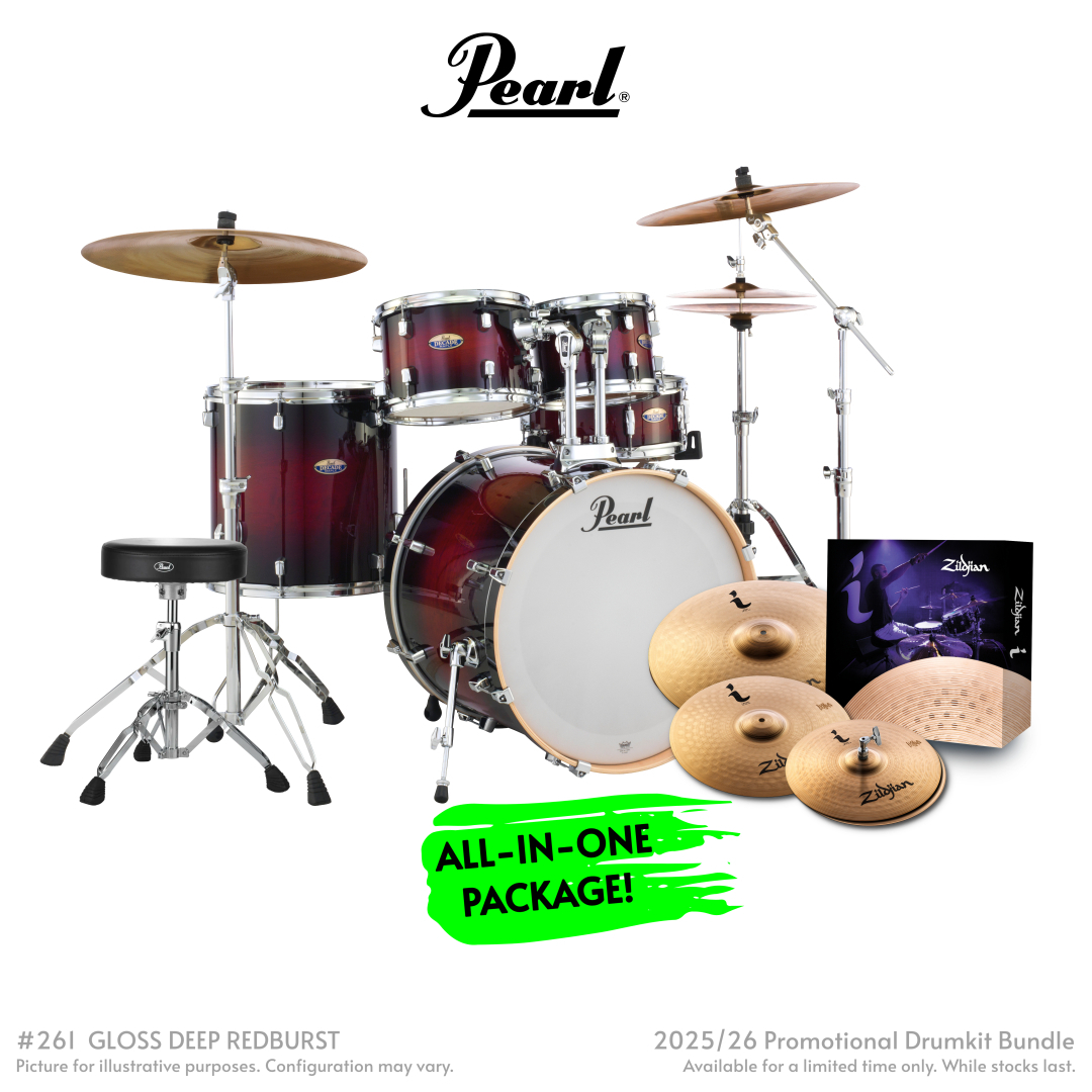Pearl Decade Maple 5-Piece Fusion Plus Increda-Bundle Drum Kit With Cy ...