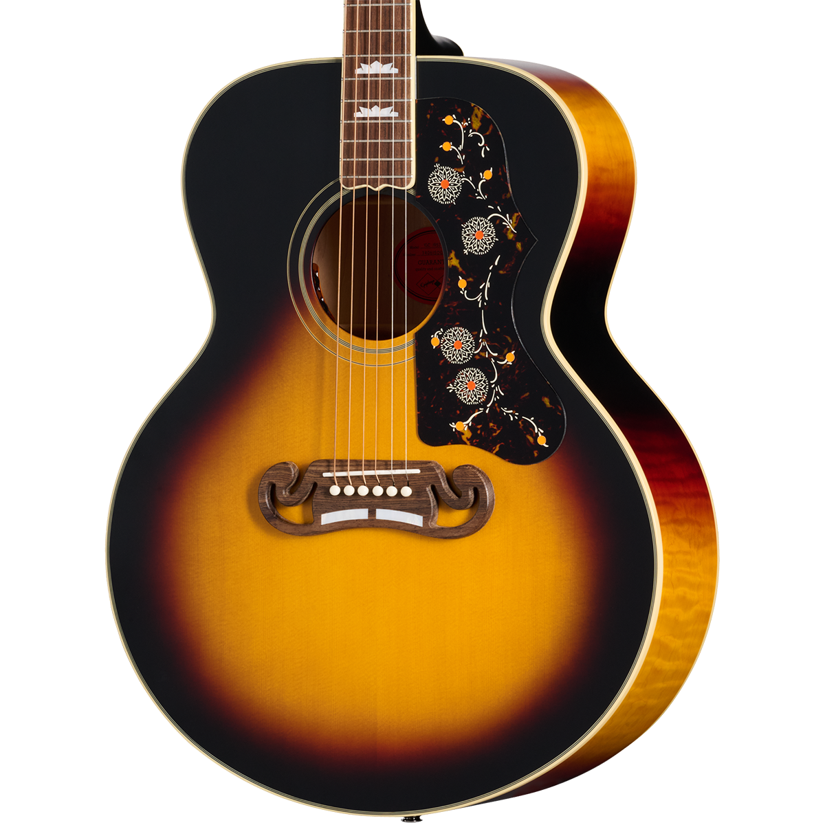 Epiphone 1957 SJ-200 Reissue Acoustic Electric Guitar in Vintage Sunbu ...