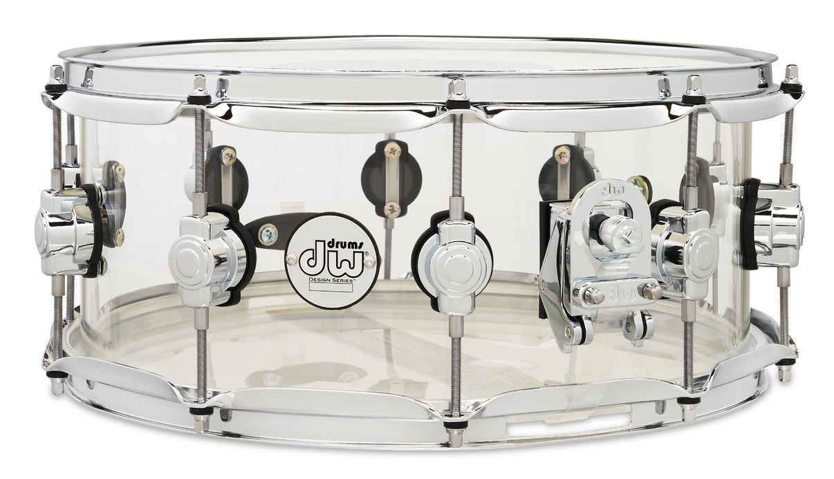 DW Design 5.5" x 14" Clear Acrylic Snare Drum – Billy Hyde Music