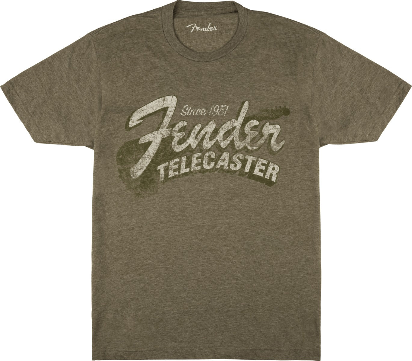 Fender Since 1951 Telecaster L Size T-Shirt in Military Heather Green ...