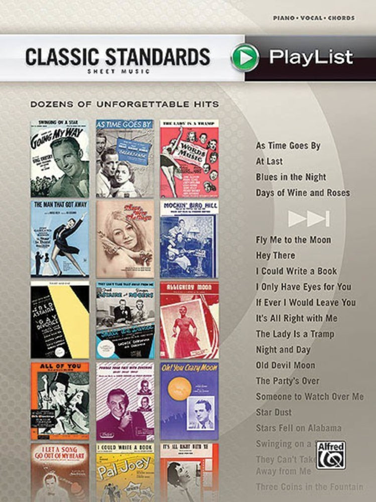 Classic Standards Sheet Music Playlist PVG – Billy Hyde Music