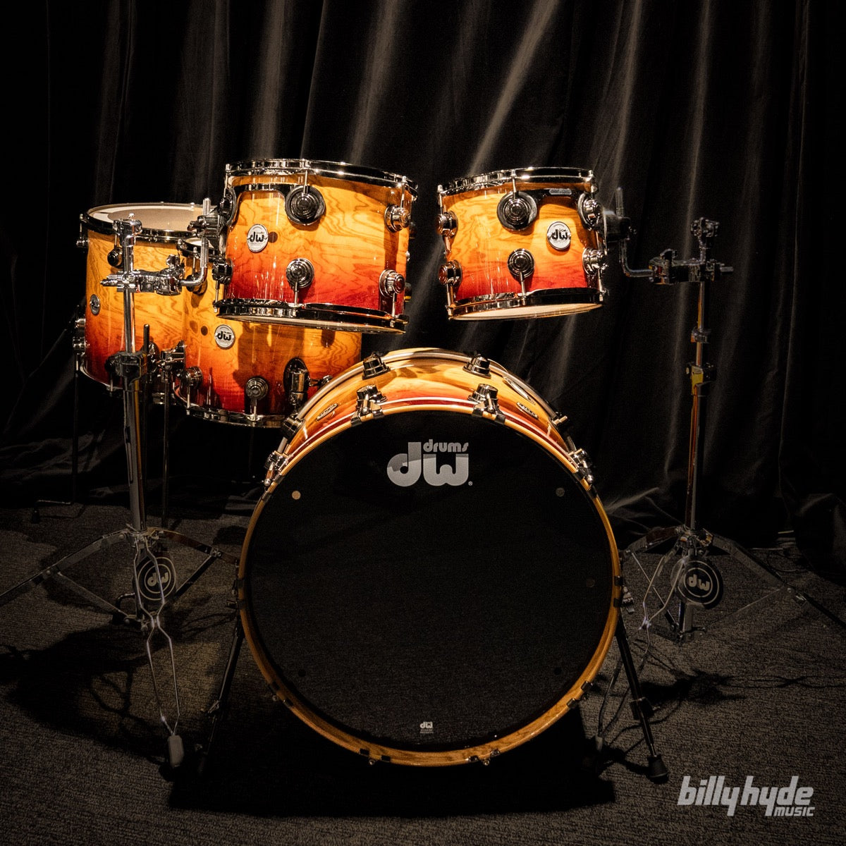 DW Collectors Series Exotic Maple 5-Piece Drum Kit (22BD, 16FT, 14FT ...